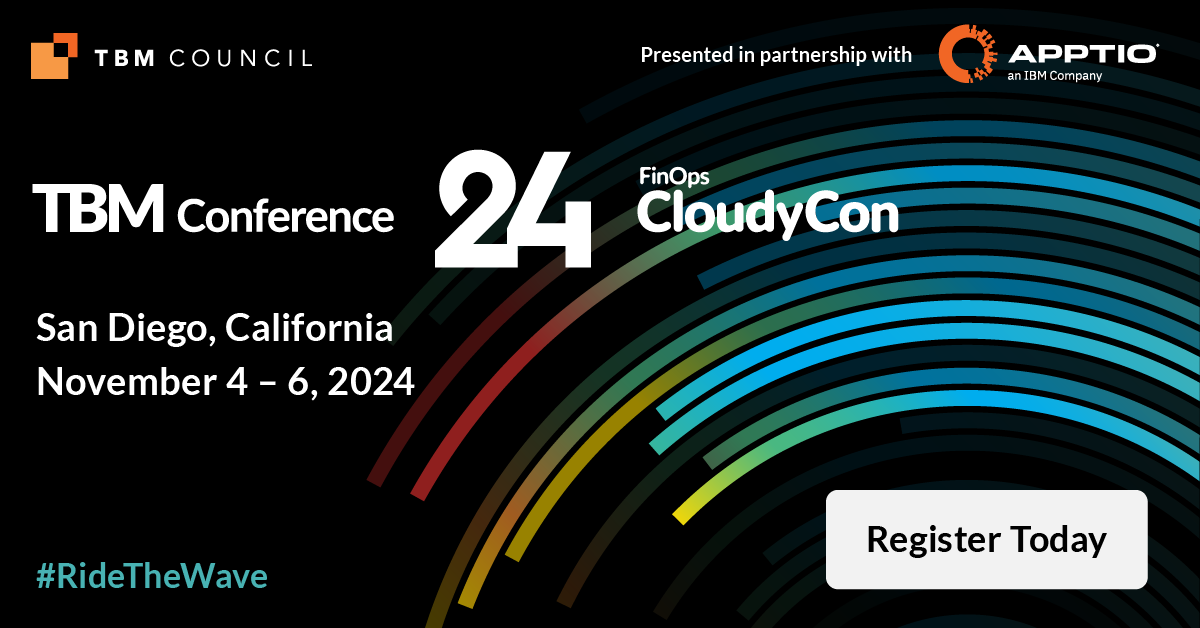 TBM Conference 2024 - Nov 4-6 - San Diego, CA